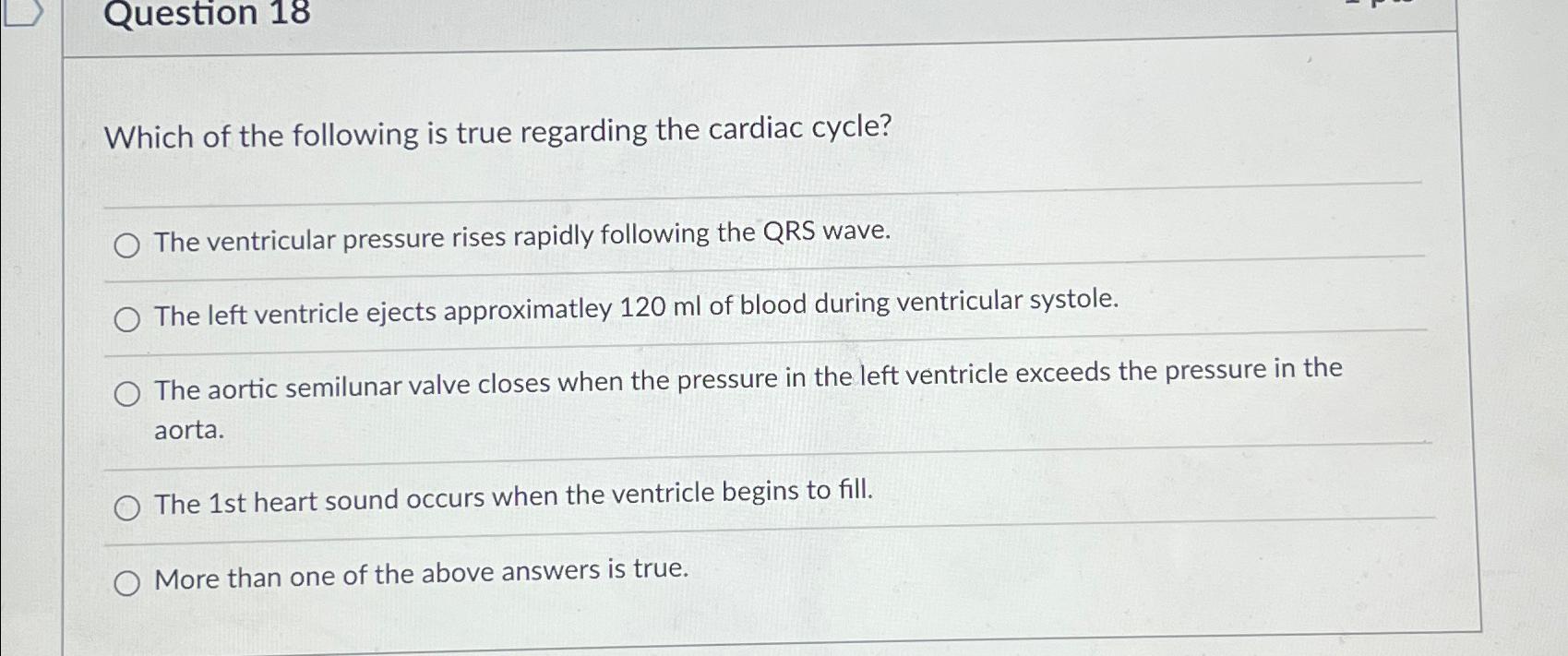 Solved Question 18 Which of the following is true regarding | Chegg.com