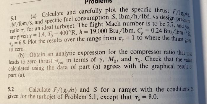Solved 5.1 (a) Calculate and carefully plot the specific | Chegg.com