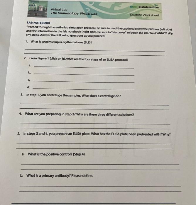 Solved LAB NOTEBOOK Proceed through the entire lab | Chegg.com