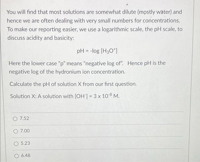 Solved Try out utilizing the Kw expression for calculations: | Chegg.com