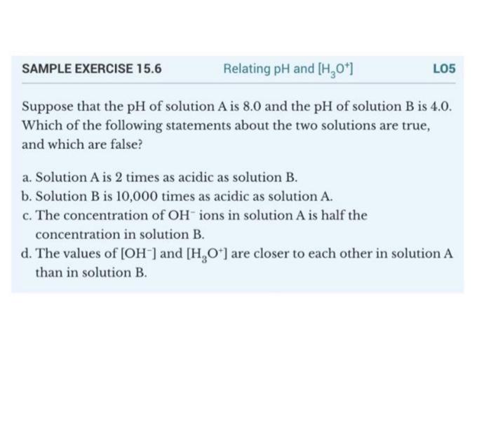 Solved Suppose that the pH of solution A is 8.0 and the pH | Chegg.com