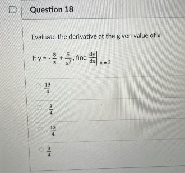 Solved Differentiate F X 3x5 6x3−1 3x2−3x [do Not Use