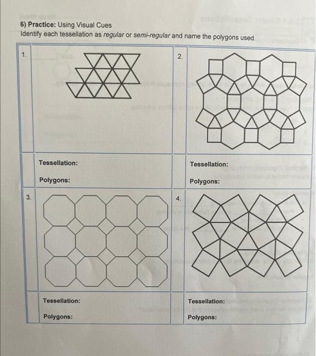 Solved 6) Practice: Using Visual Cues | Chegg.com
