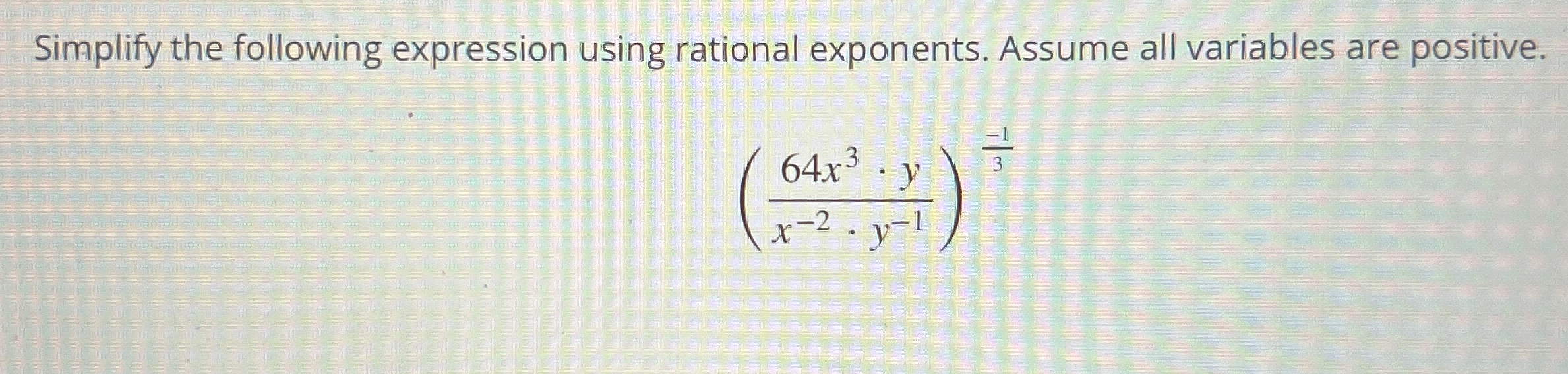 Solved Simplify the following expression using rational | Chegg.com
