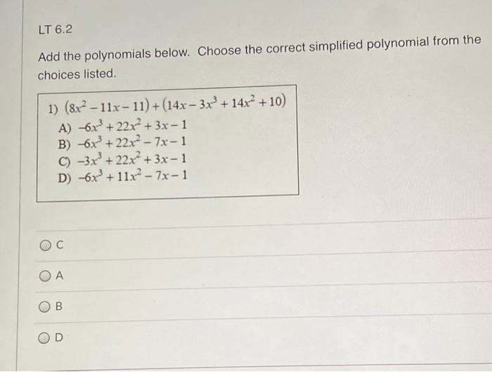 Solved Choose the correct answers from the dropdowns to | Chegg.com