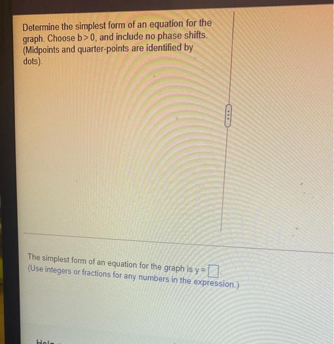 Solved Determine the simplest form of an equation for the | Chegg.com