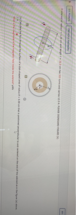 Solved 0,1 POINTS | PREVIOUS ANSWERS A solenoid of radius | Chegg.com Solved 0,1 POINTS | PREVIOUS ANSWERS A solenoid of radius | Chegg.com