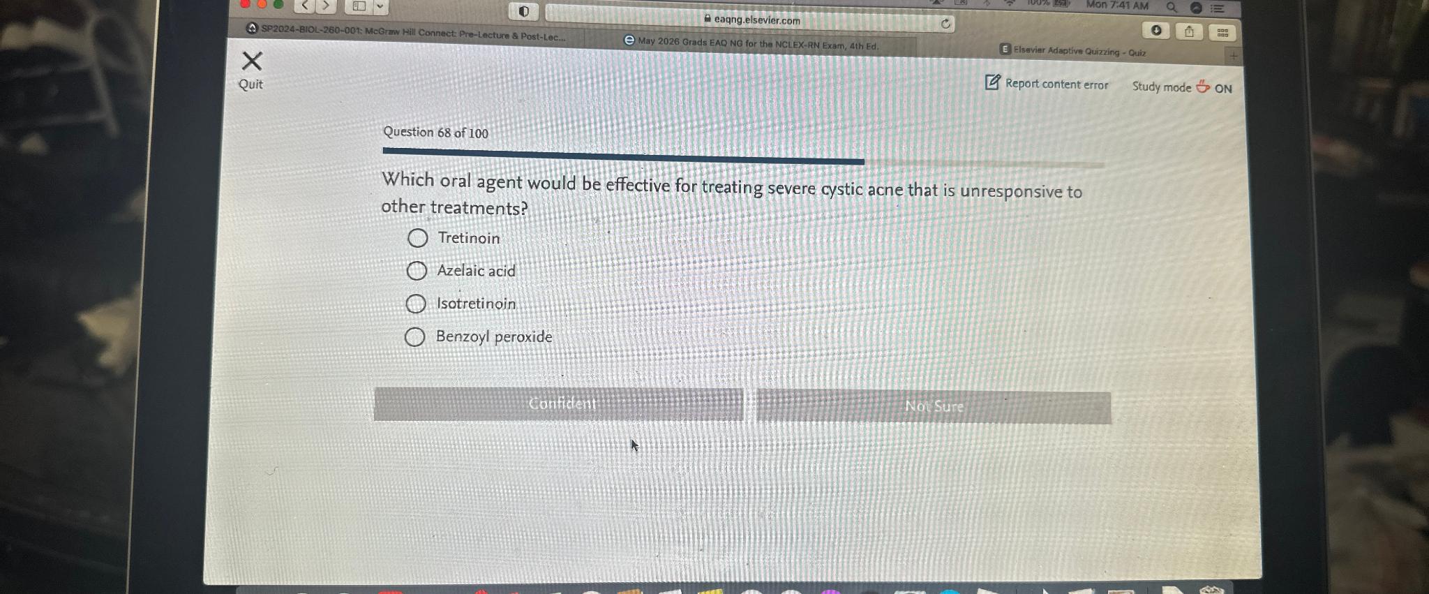 Solved QuitReport content errorStudy mode B ﻿ONQuestion 68 | Chegg.com