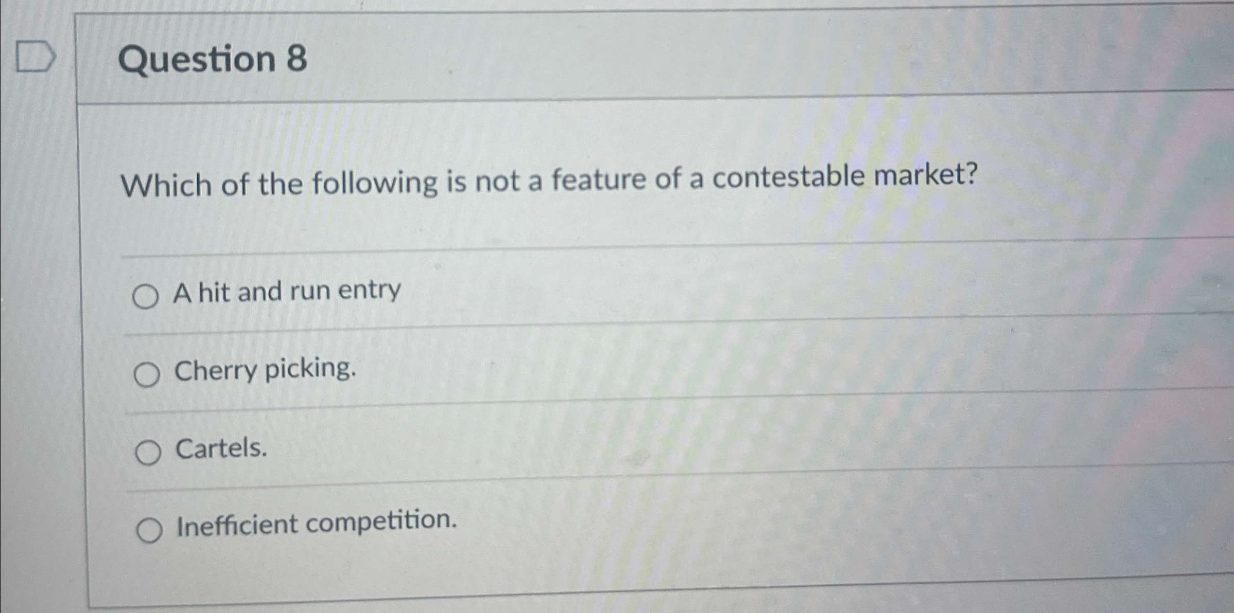 Solved Question 8Which of the following is not a feature of | Chegg.com