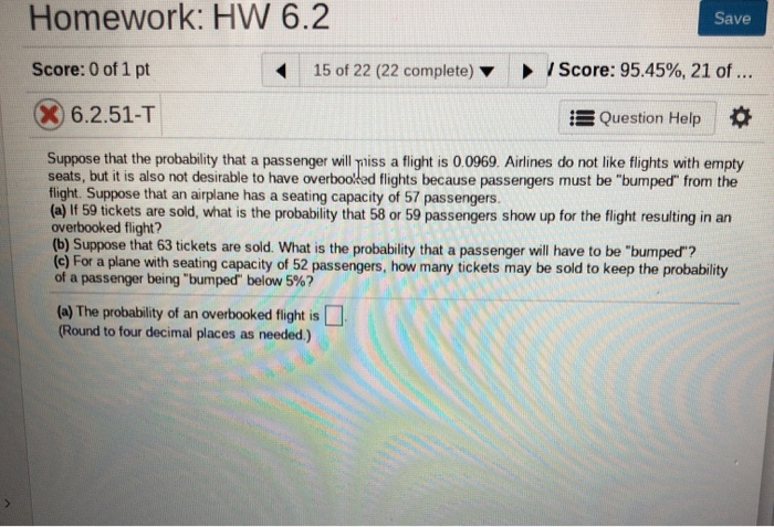 Solved Homework Hw 6 2 Save Score 0 Of 1 Pt 15 Of 22 22