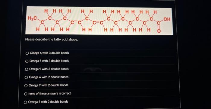 Solved Please Describe The Fatty Acid Above 9140