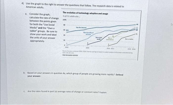 Solved 4) Use the graph to the right to answer the questions | Chegg.com Solved 4) Use the graph to the right to answer the questions | Chegg.com