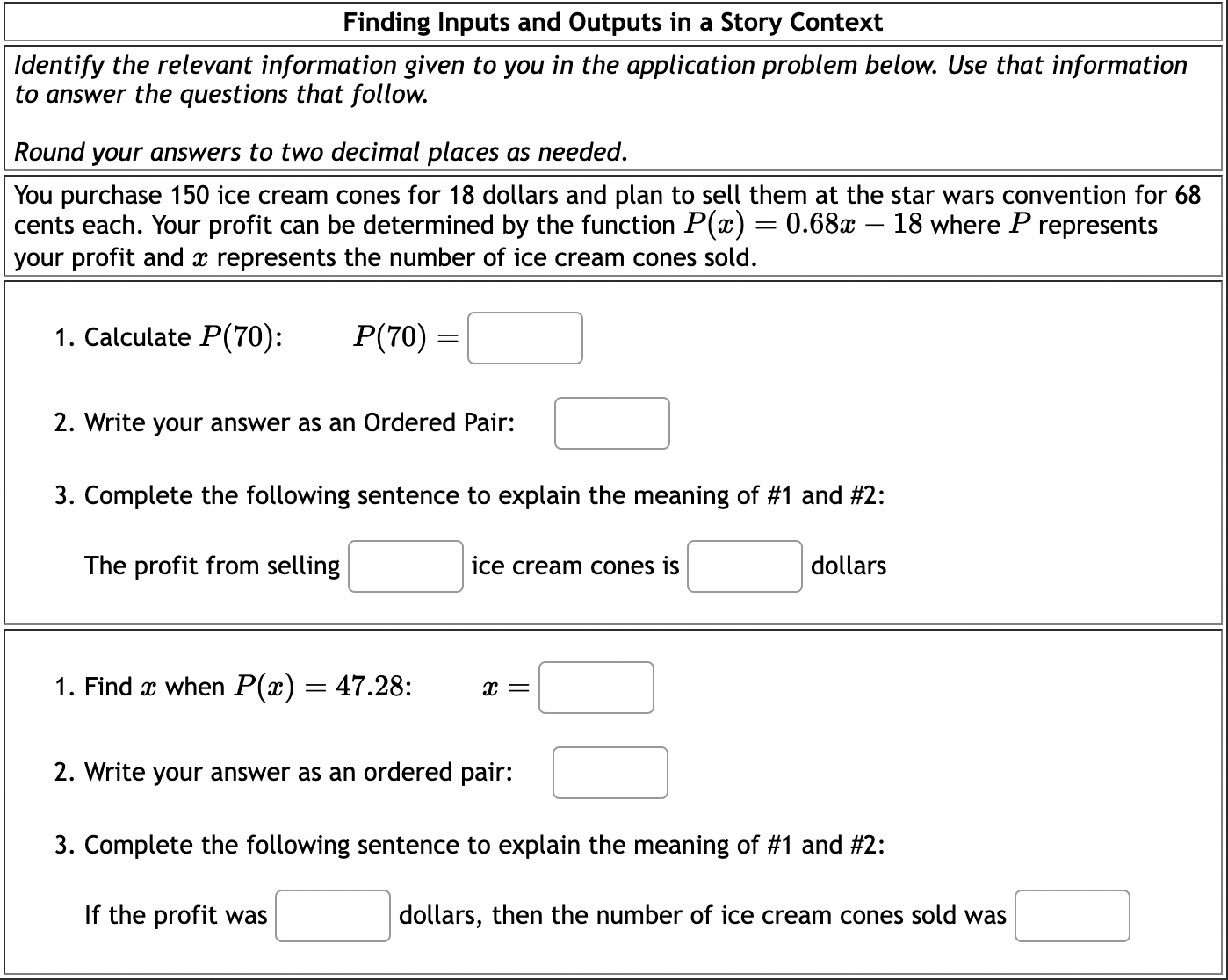 Solved Finding Inputs and Outputs in a Story ContextIdentify | Chegg.com