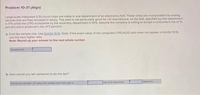 Solved Large-scale integrated (LSi) circult chips are made | Chegg.com