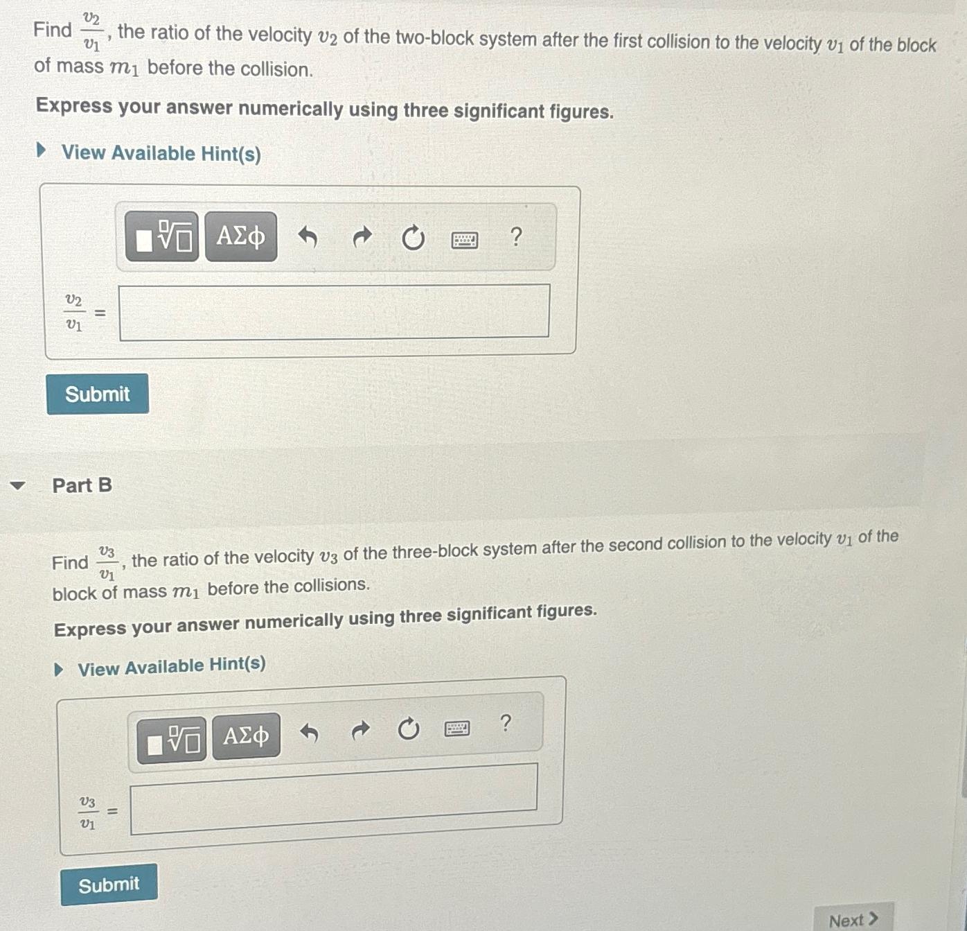 Solved Find (v_(2))/(v_(1)), the ratio of the velocity v_(2) | Chegg.com Solved Find (v_(2))/(v_(1)), the ratio of the velocity v_(2) | Chegg.com
