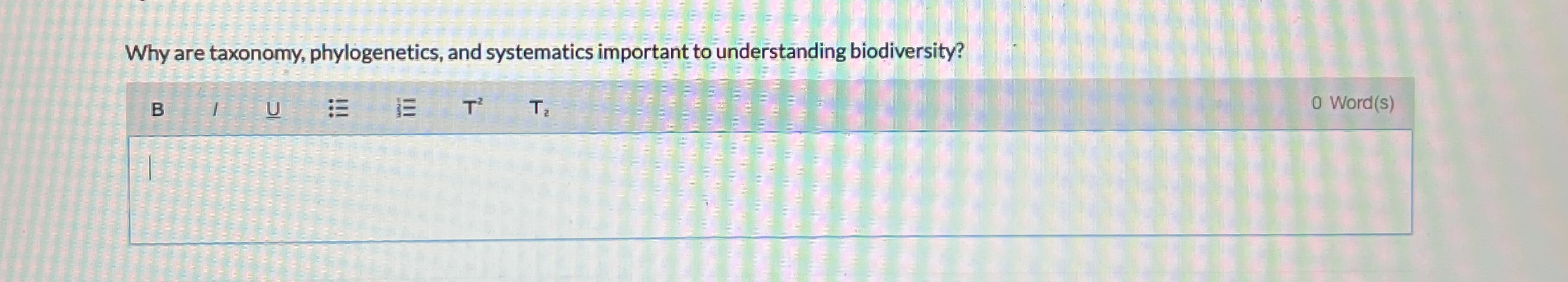 Solved Why are taxonomy, phylogenetics, and systematics | Chegg.com