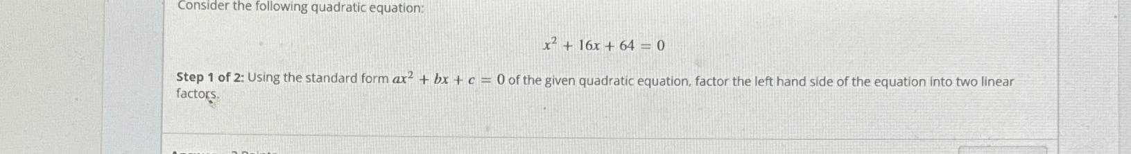 Solved Consider the following quadratic | Chegg.com