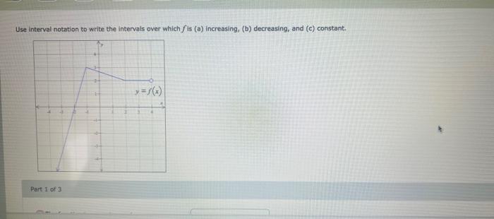 Solved Use interval notation to write the intervals over | Chegg.com