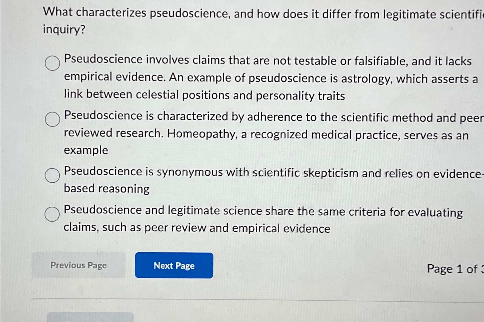 Solved What characterizes pseudoscience, and how does it | Chegg.com