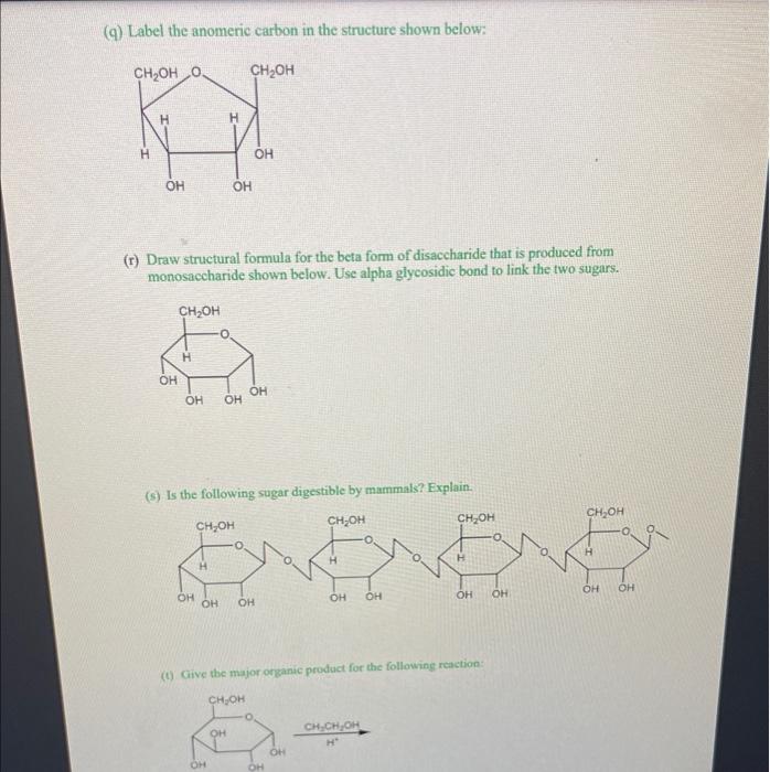 Solved Please answer the question that has multiple parts. | Chegg.com