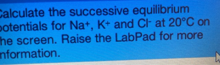Solved Calculate the successive equilibrium potentials for | Chegg.com