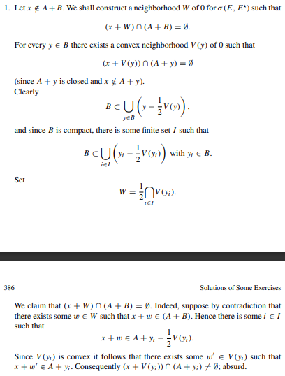 Solved 3.7 ﻿Let E ﻿be a Banach space and let AsubE be a | Chegg.com