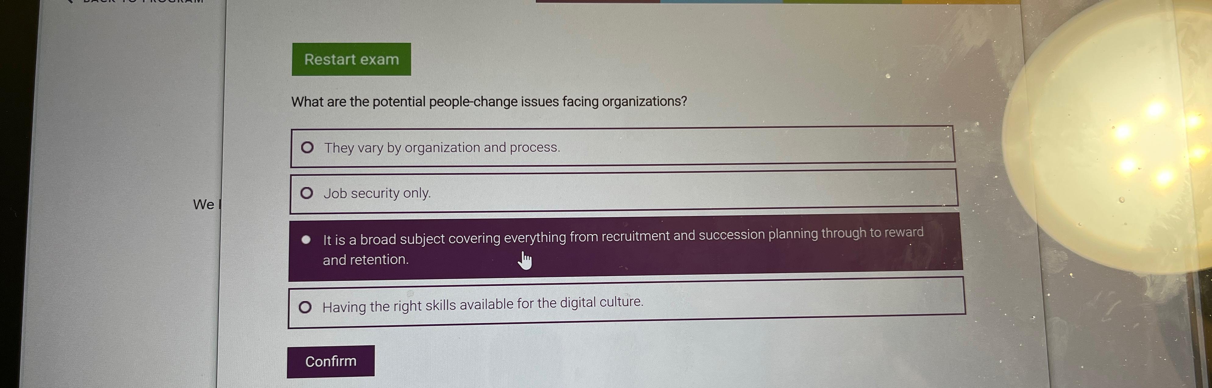 Solved What are the potential people-change issues facing | Chegg.com