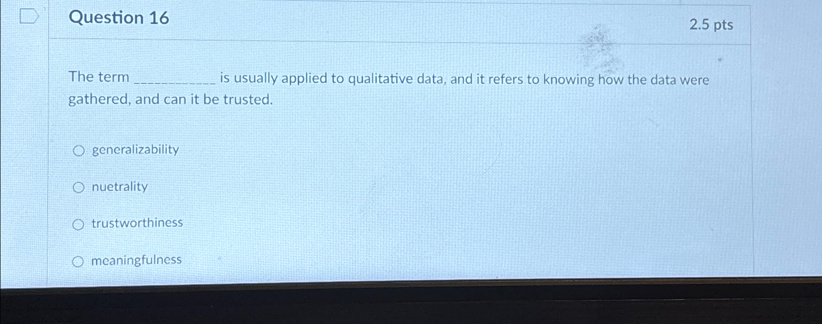 Solved Question 162.5ptsThe term is usually applied to | Chegg.com