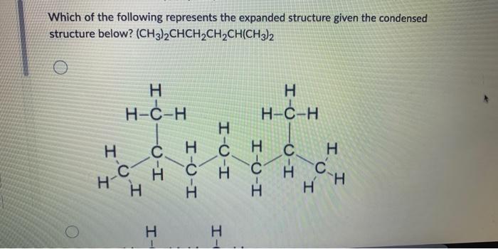 Solved Which of the following represents the expanded | Chegg.com
