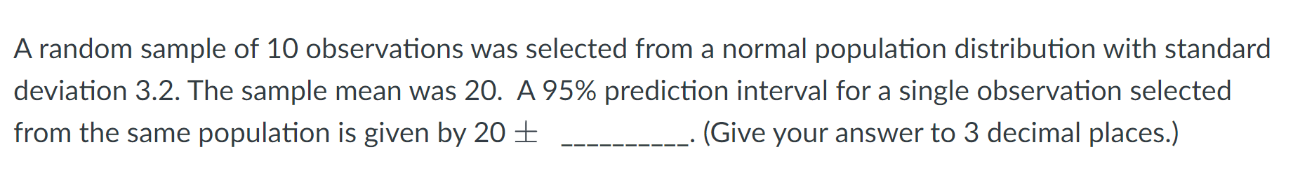 Solved A random sample of 10 ﻿observations was selected from | Chegg.com