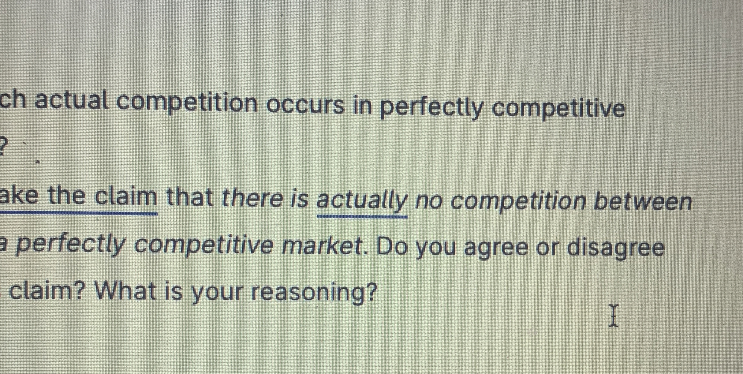 Solved ch actual competition occurs in perfectly | Chegg.com