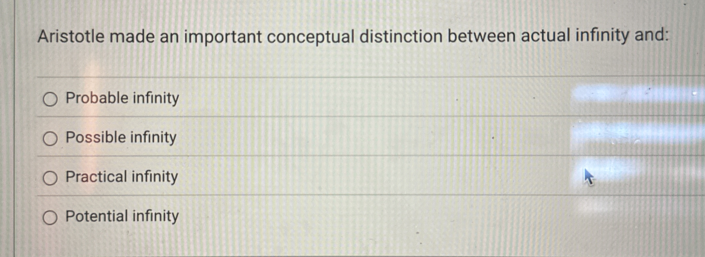 Solved Aristotle made an important conceptual distinction | Chegg.com
