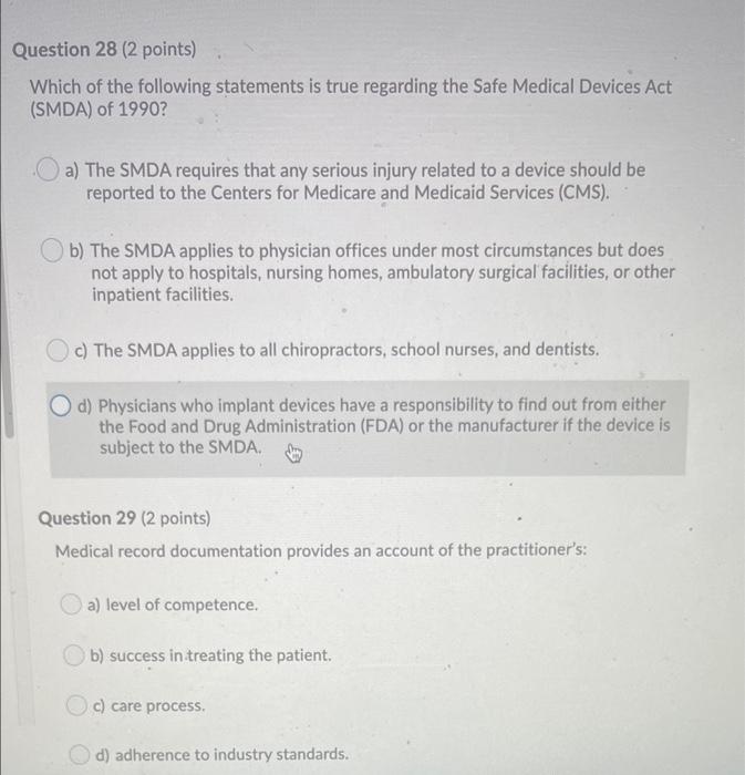 Solved Question 28 (2 points) Which of the following | Chegg.com