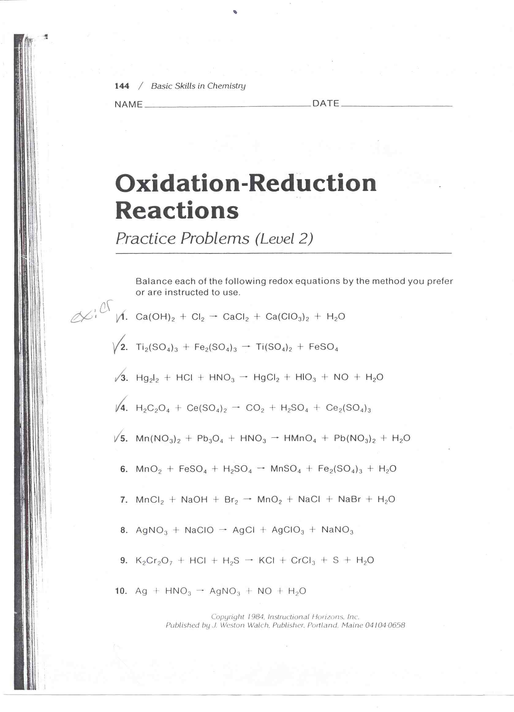 Solved assiging oxidation numbers for each element | Chegg.com