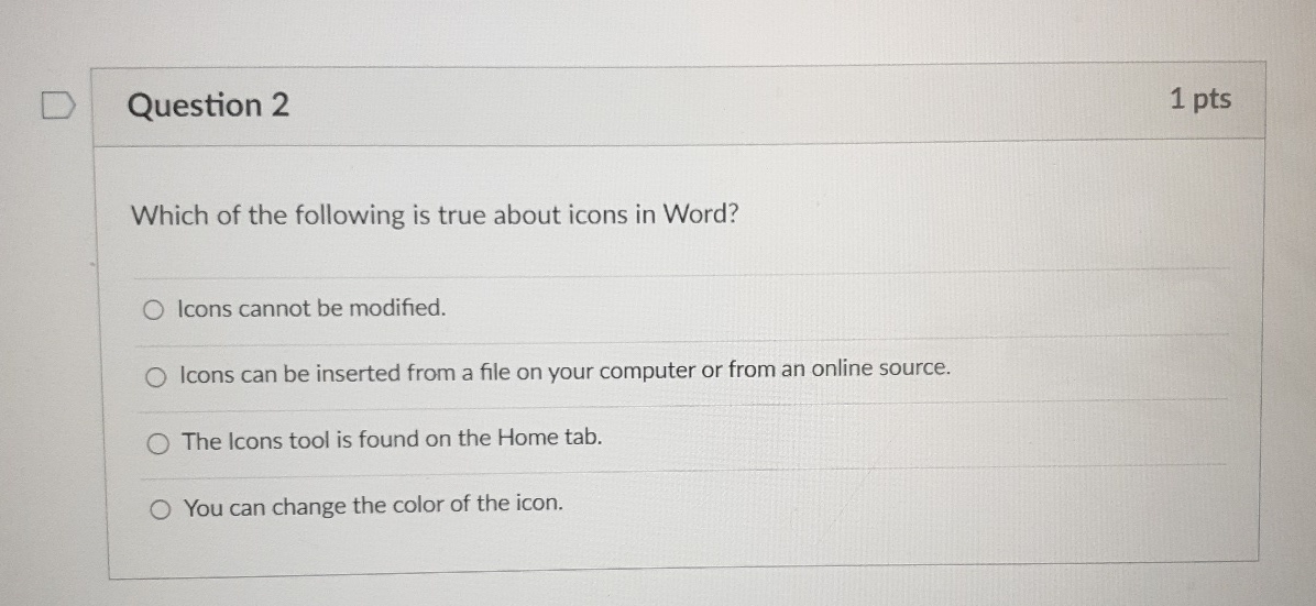 Solved Question 21 ﻿ptsWhich of the following is true about | Chegg.com