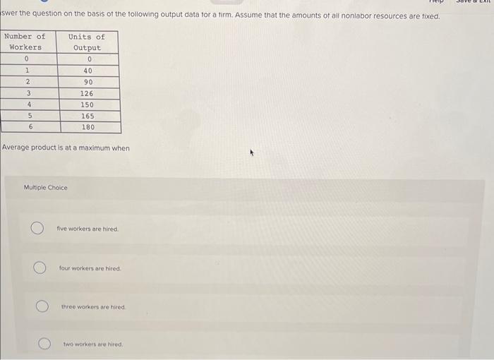 Solved Swer The Question On The Basis Of The Following