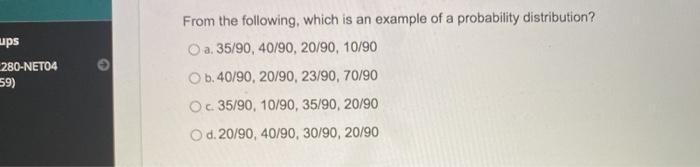 Solved From the following, which is an example of a | Chegg.com