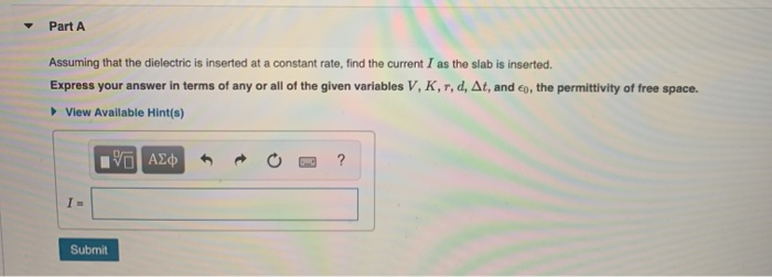 Solved Changing Capacitance Yields a Current Each plate of a | Chegg.com