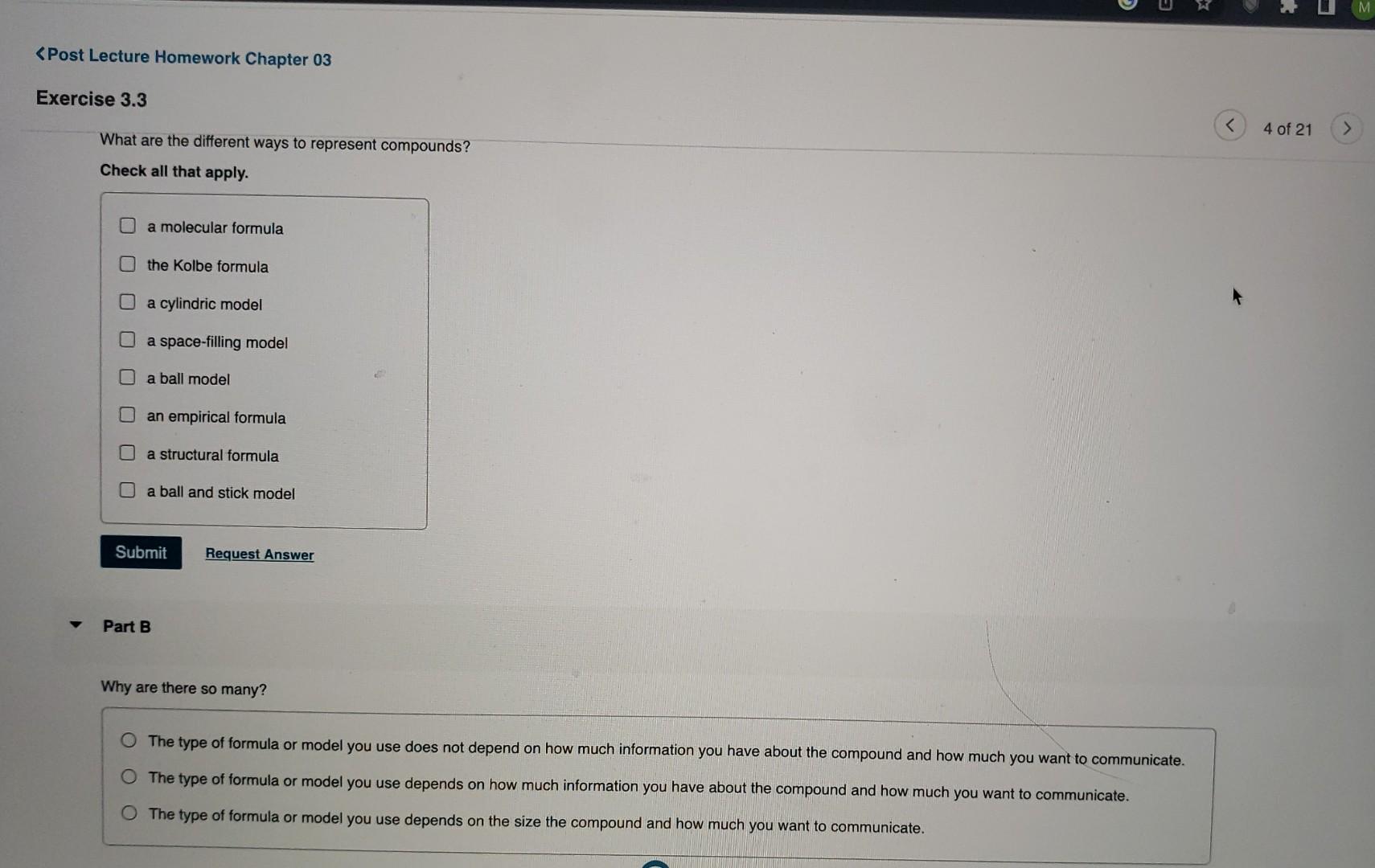 Solved What are the different ways to represent compounds? | Chegg.com
