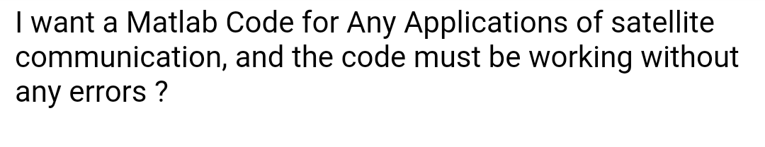 Solved I want a Matlab Code for Any Applications of | Chegg.com
