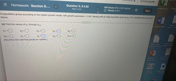 Solved 1 1/27/21 PM Homework: Section ..... Question 5, | Chegg.com