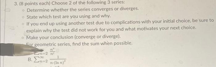Solved 3b. please show all supporting work. (8 points each) | Chegg.com