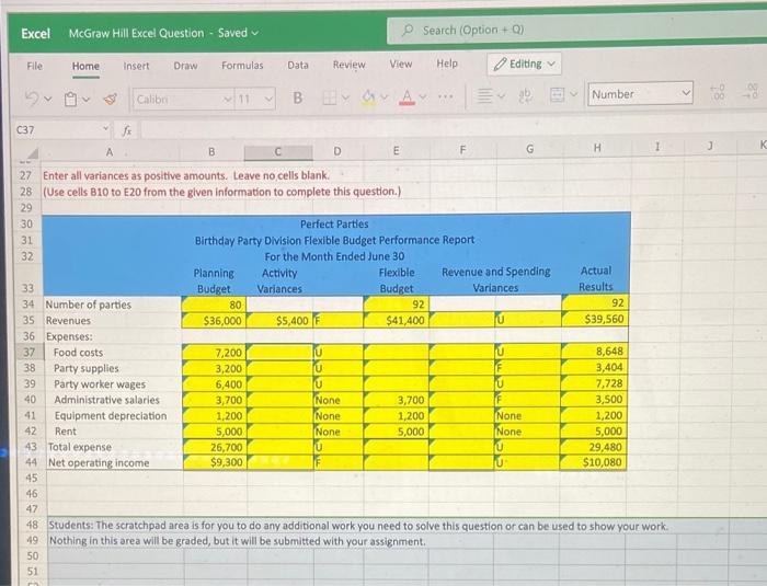Solved a Perfect Parties, Inc. has several divisions, one of | Chegg.com