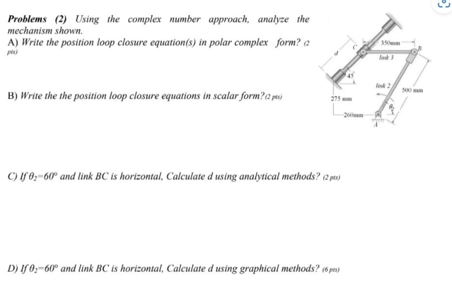 Solved Problems (2) Using the complex number approach, | Chegg.com
