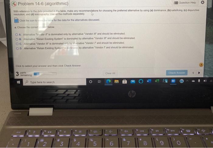 Solved Problem 14-6 (algorithmic) Question Help With | Chegg.com