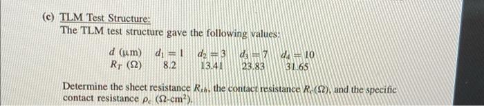 Solved 3.2 A portion of a semiconductor test structure is | Chegg.com