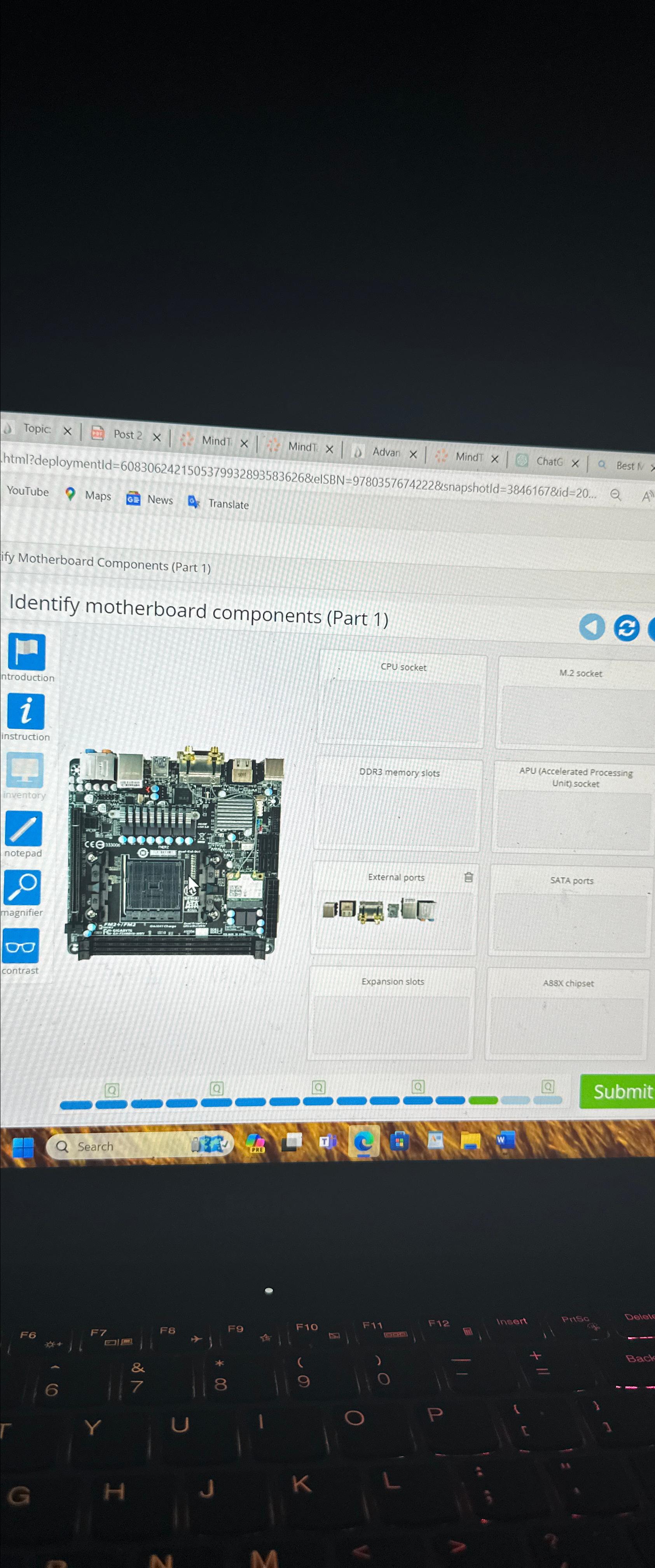 Solved YouTube ? Mapsify Motherboard Components (Part | Chegg.com Solved YouTube ? Mapsify Motherboard Components (Part | Chegg.com