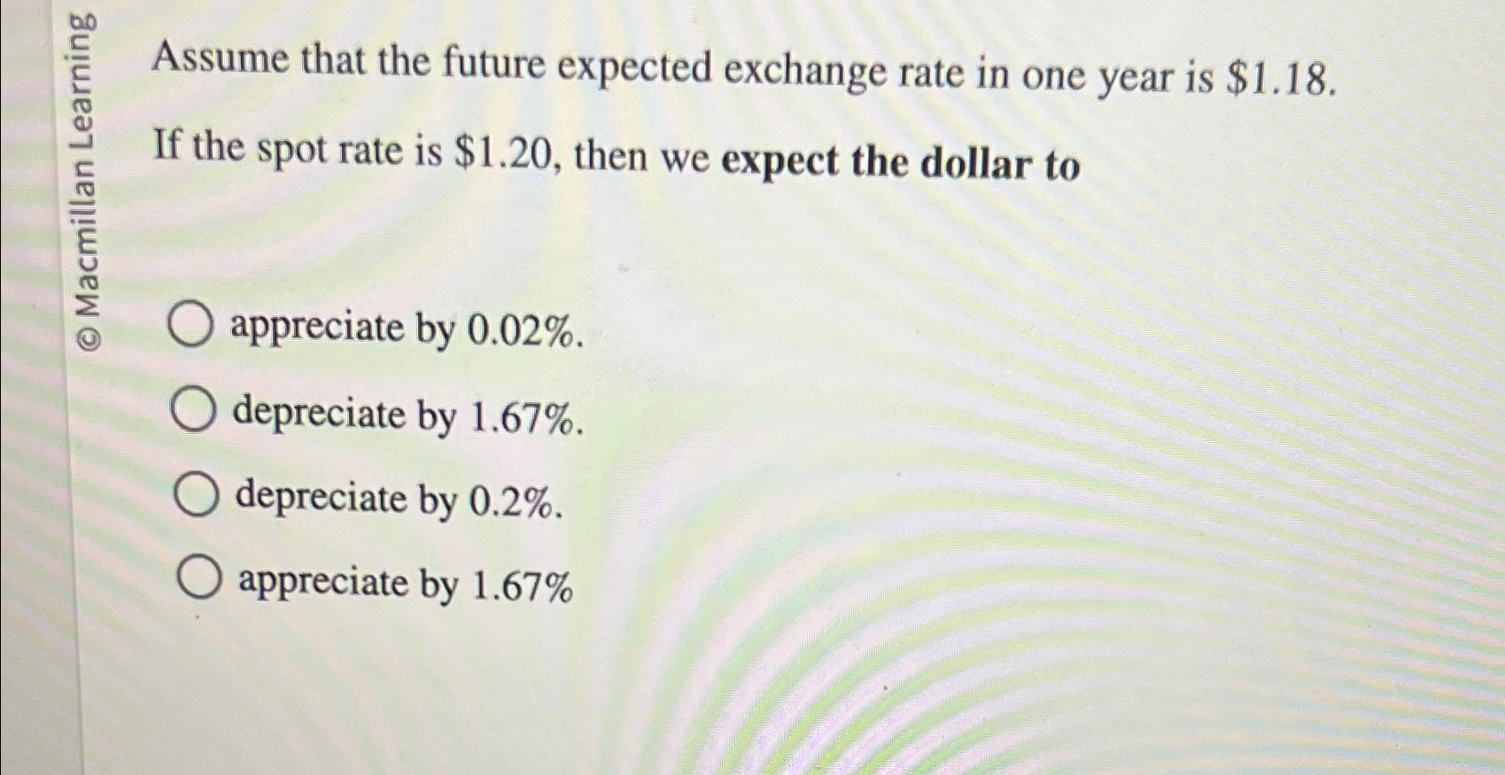 Solved Assume that the future expected exchange rate in one | Chegg.com