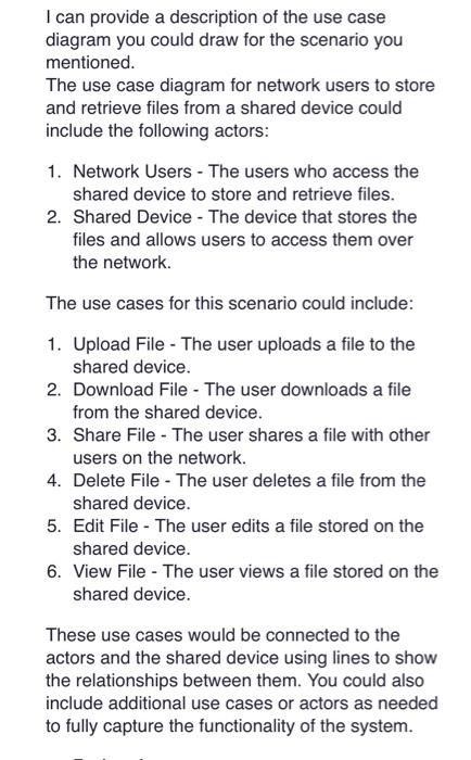 Solved With this information draw use case diagram in | Chegg.com