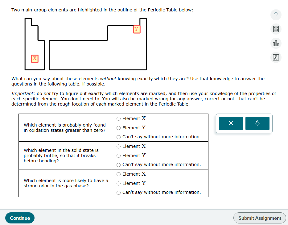 Solved Two main-group elements are highlighted in the | Chegg.com